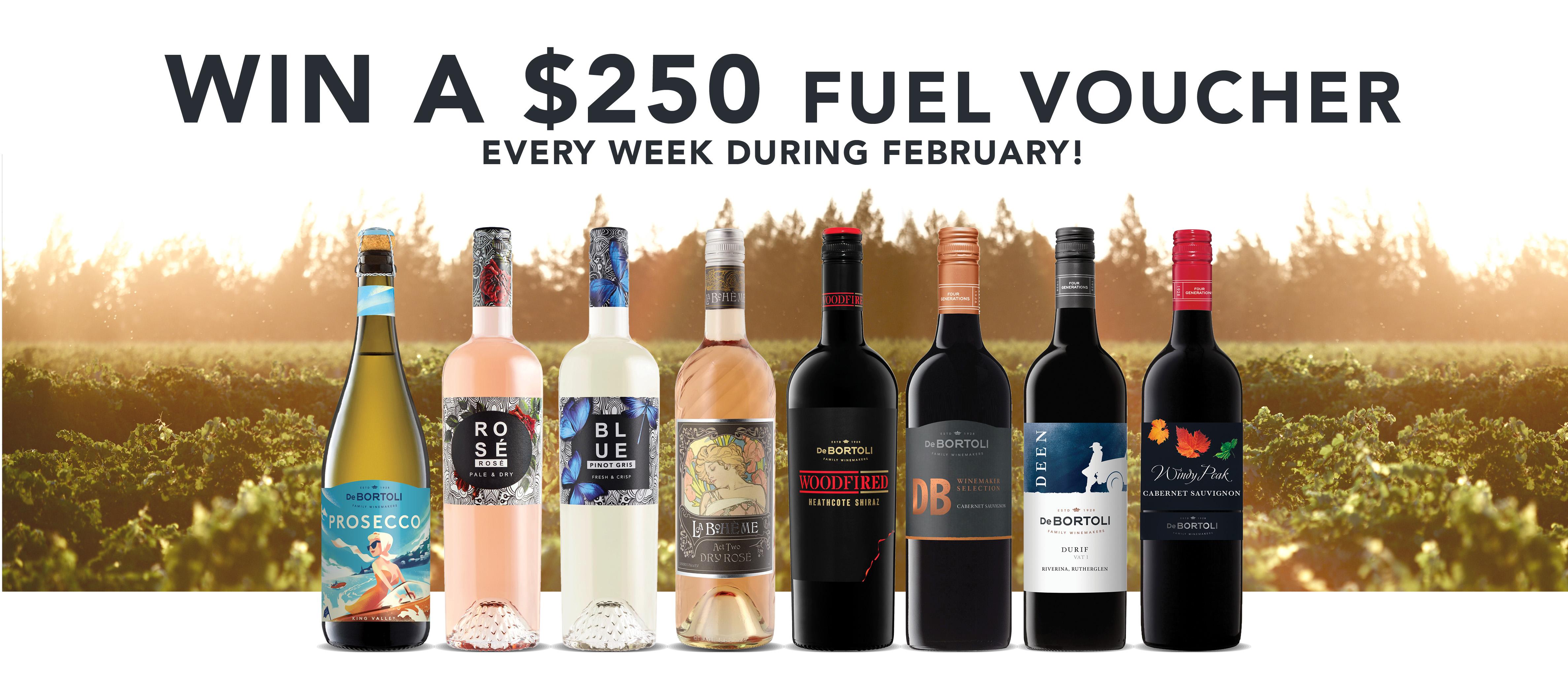Win a $250 Fuel Voucher! | De Bortoli Wines